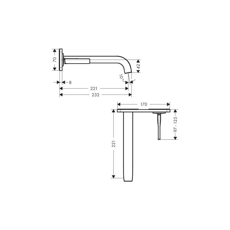 Hansgrohe 36114000 Waschtischmischer UP Axor Citterio E – HansgroheDirect