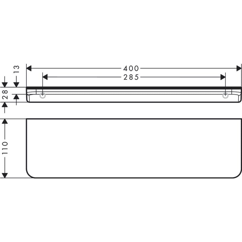 HANSGROHE 42844330 Ablage Axor Universal Circular PBC – HansgroheDirect